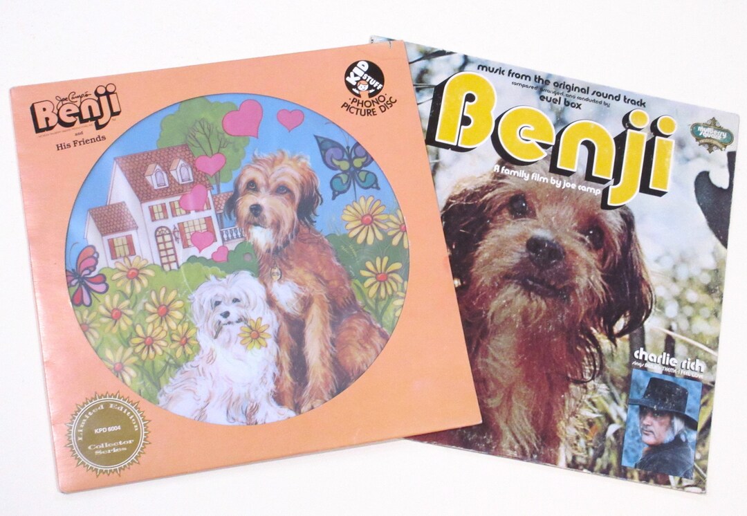 Benji Vinyl Picture Disc or Soundtrack Cute Dog Movie 1970s Charlie ...