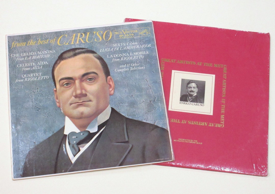 Caruso Vinyl Mario Lanza Opera Choice Enrico Caruso 1900s Collection LP ...
