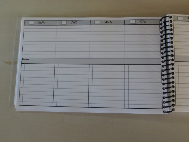 Classy, Simple, and Basic Weekly Calendar; 12-months, Portable ...