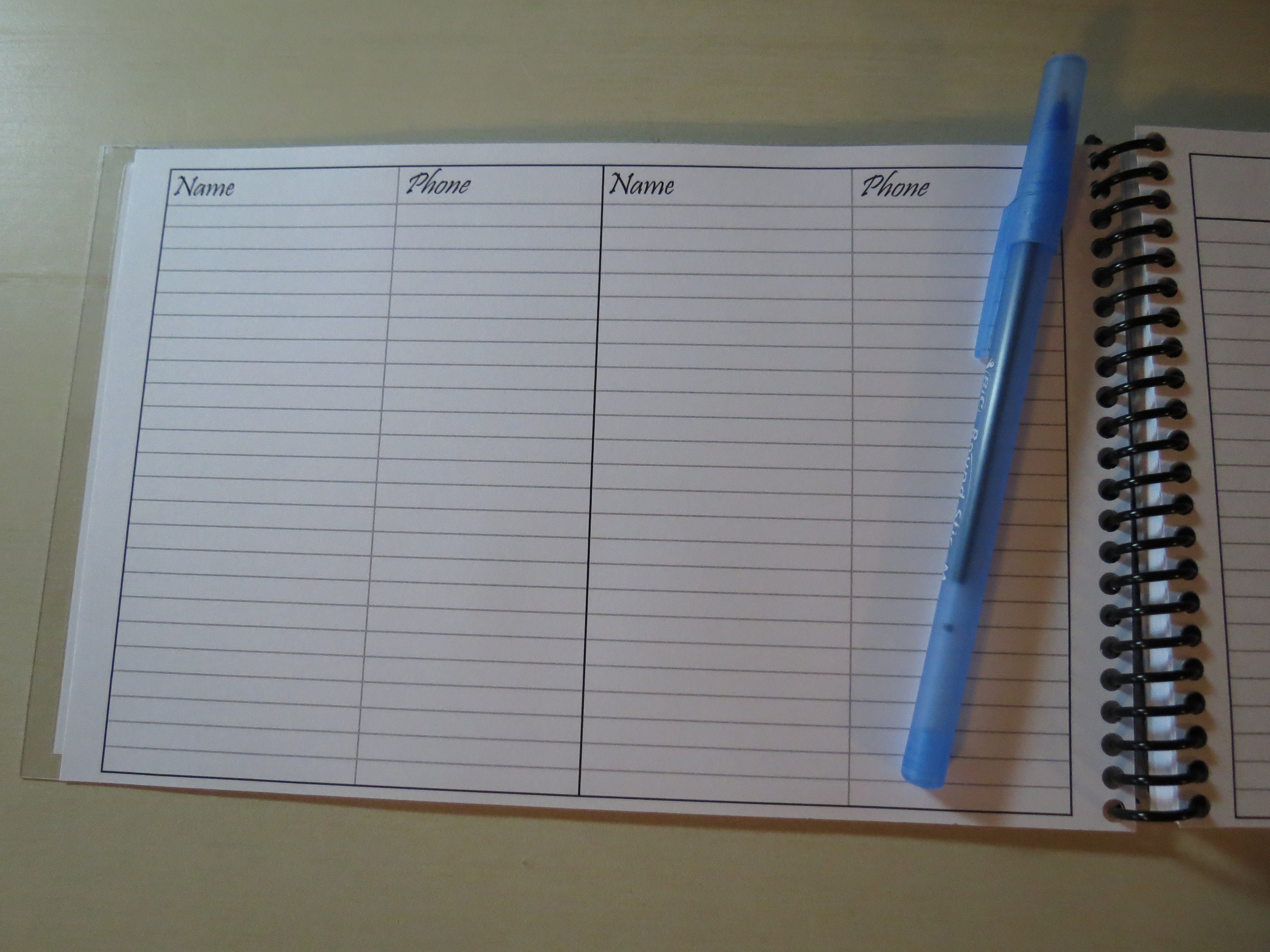 Classy, Simple, and Basic Weekly Calendar; 12-months, Tabbed, Portable ...