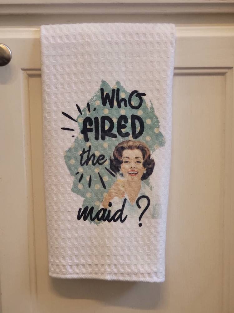 Funny Tea Towels With Retro Women, Kitchen Tea Towels, Retro Women - Etsy