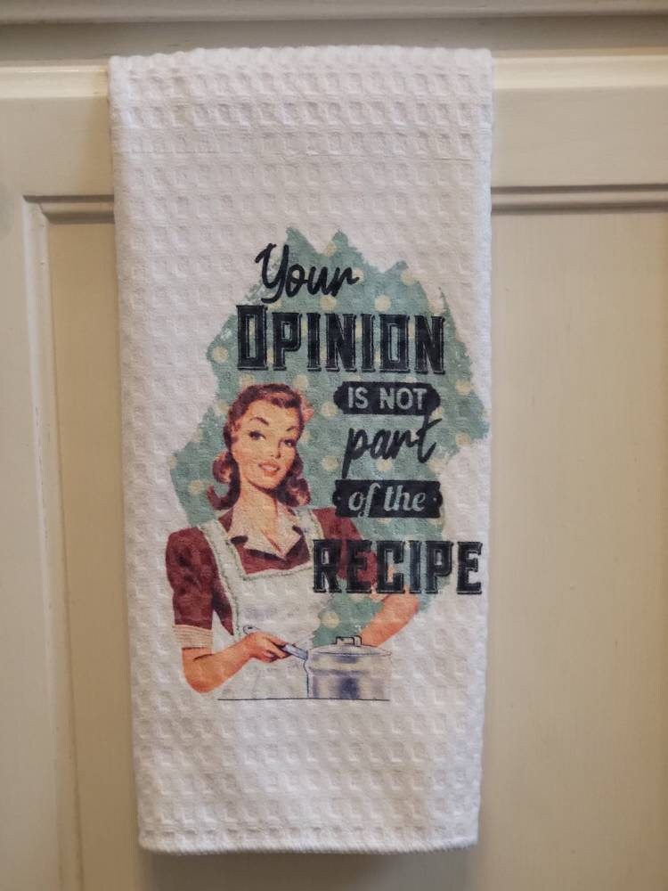 Funny Tea Towels With Retro Women, Kitchen Tea Towels, Retro Women - Etsy