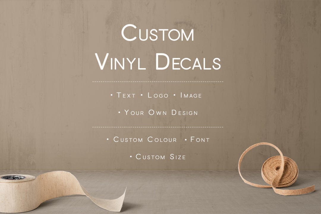 Personalised Removable Vinyl Decal Custom Lettering for Walls ...