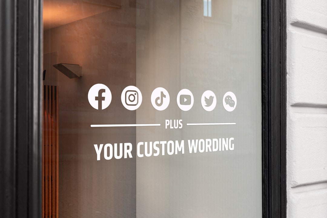 Social Media Stickers // Business Tag Logo Facebook Ins Twitter ...