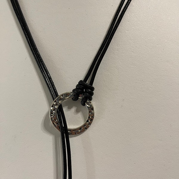 Leather Lariat - Etsy