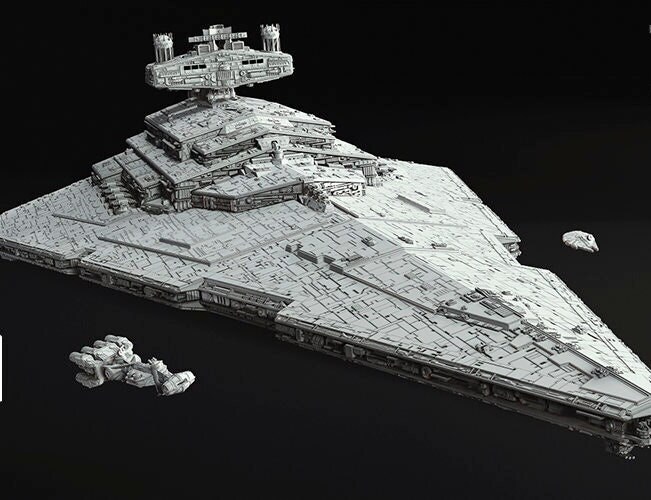 Star Destroyer 3D Printing Model Assembly Stl File - Etsy