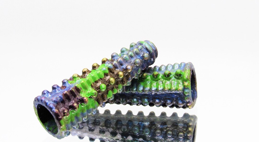 NEW IN STUDIO: Hand Painted bumpies Brass Cone - Etsy