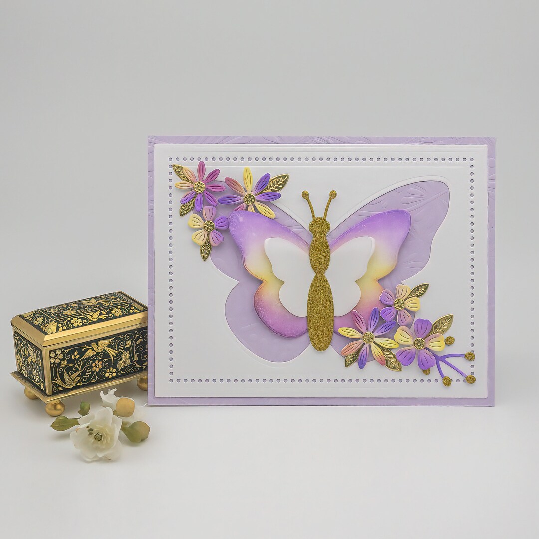 Butterfly Artwork Handmade Cards | Butterfly Birthday Card | Luxury ...