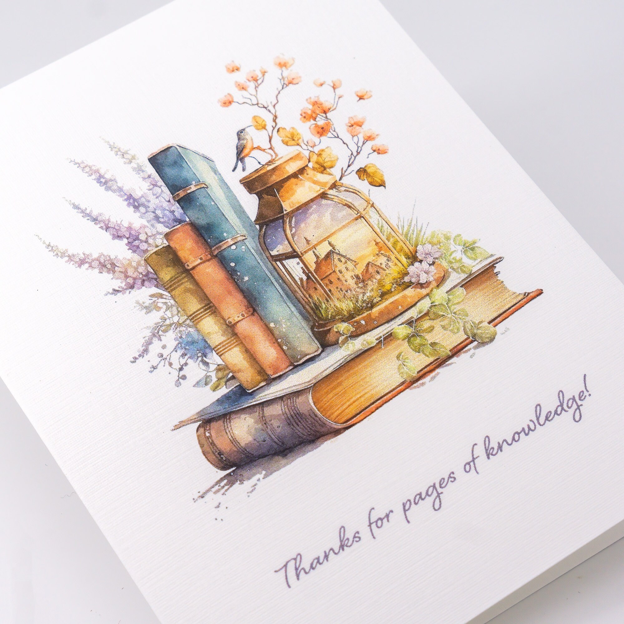Teacher Appreciation Cards, Watercolor Thank You Cards With Teacher ...