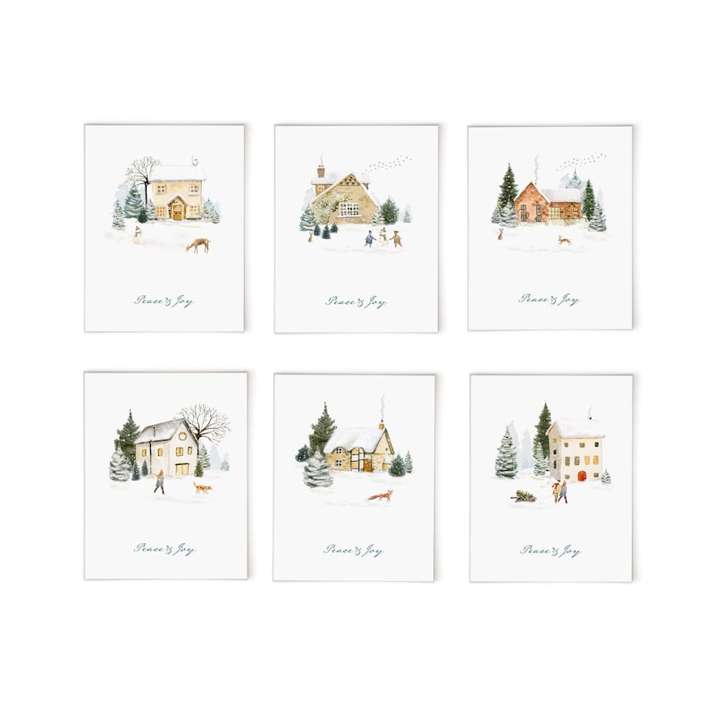 Watercolor Holiday Cards - Etsy