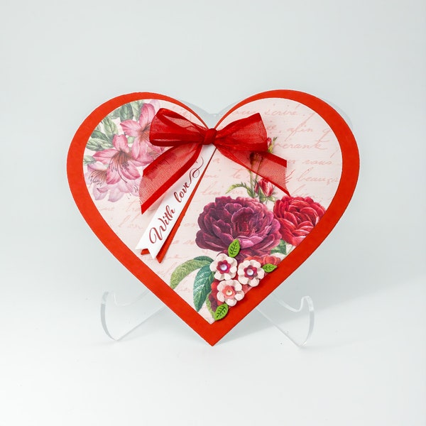 Heart Shaped Note Cards - Etsy