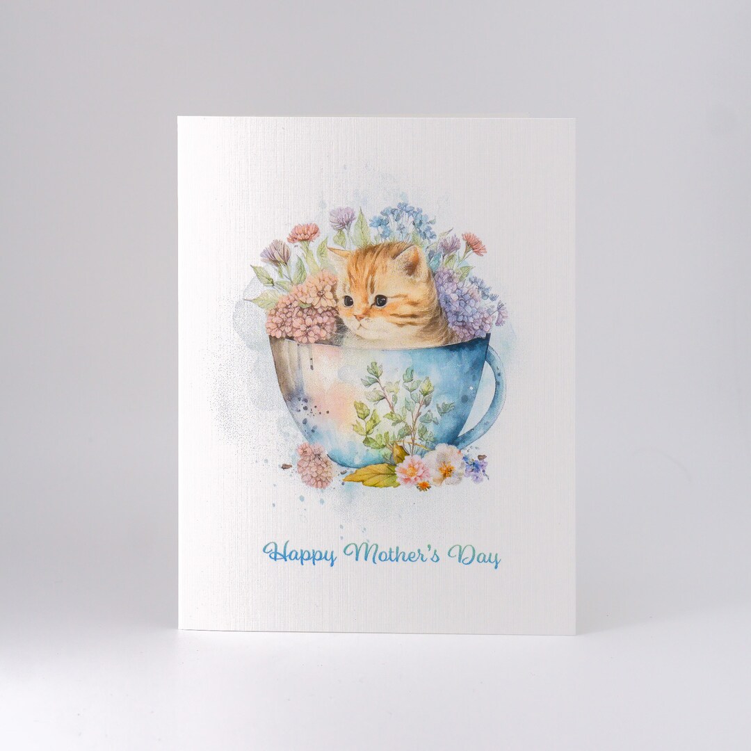 Mothers Day Card Cat, Card From Cat, Best Cat Mom Ever, Best Cat Mom ...