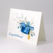 Blue Cap & Floral College Graduation Card Congrats Graduation Show Your ...