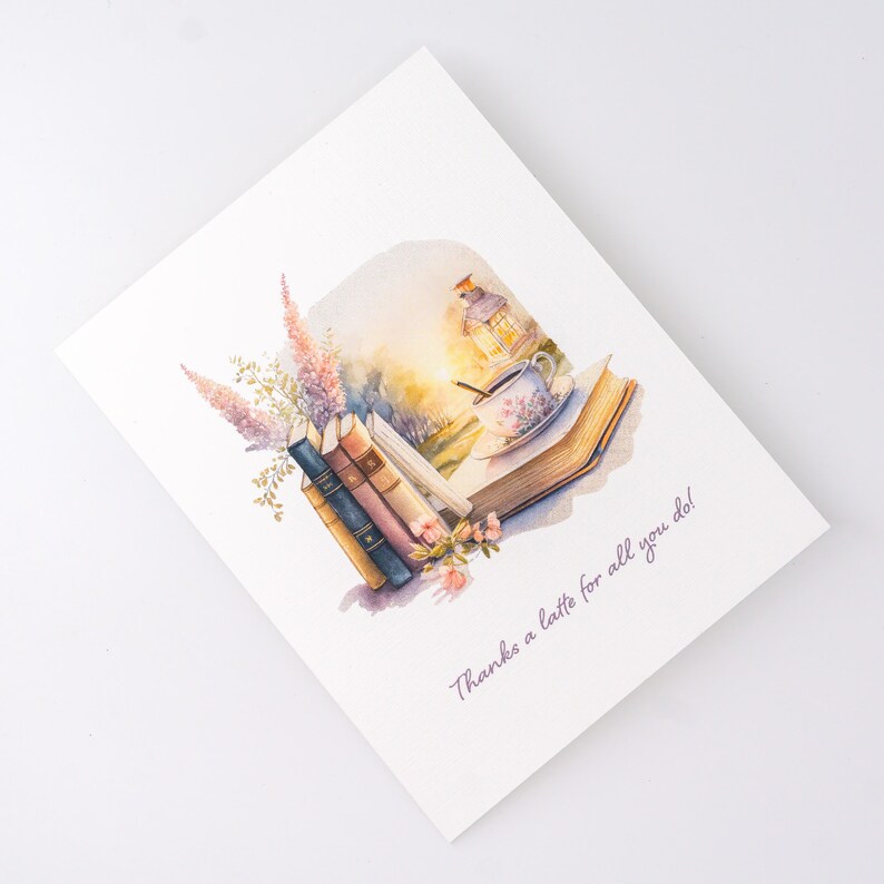 Teacher Appreciation Cards, Watercolor Thank You Cards With Teacher ...