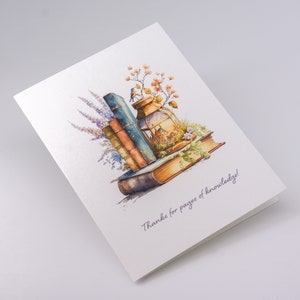 Teacher Appreciation Cards, Watercolor Thank You Cards With Teacher ...