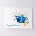 Blue Cap & Floral College Graduation Card Congrats Graduation Show Your ...