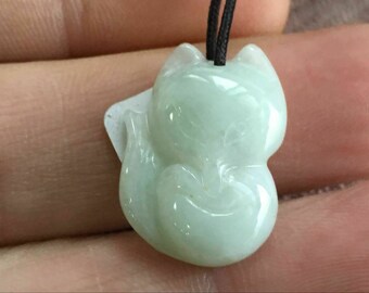 Cat Jade Necklace - Etsy