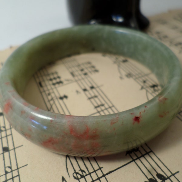 Blood Jade Bangle - Etsy