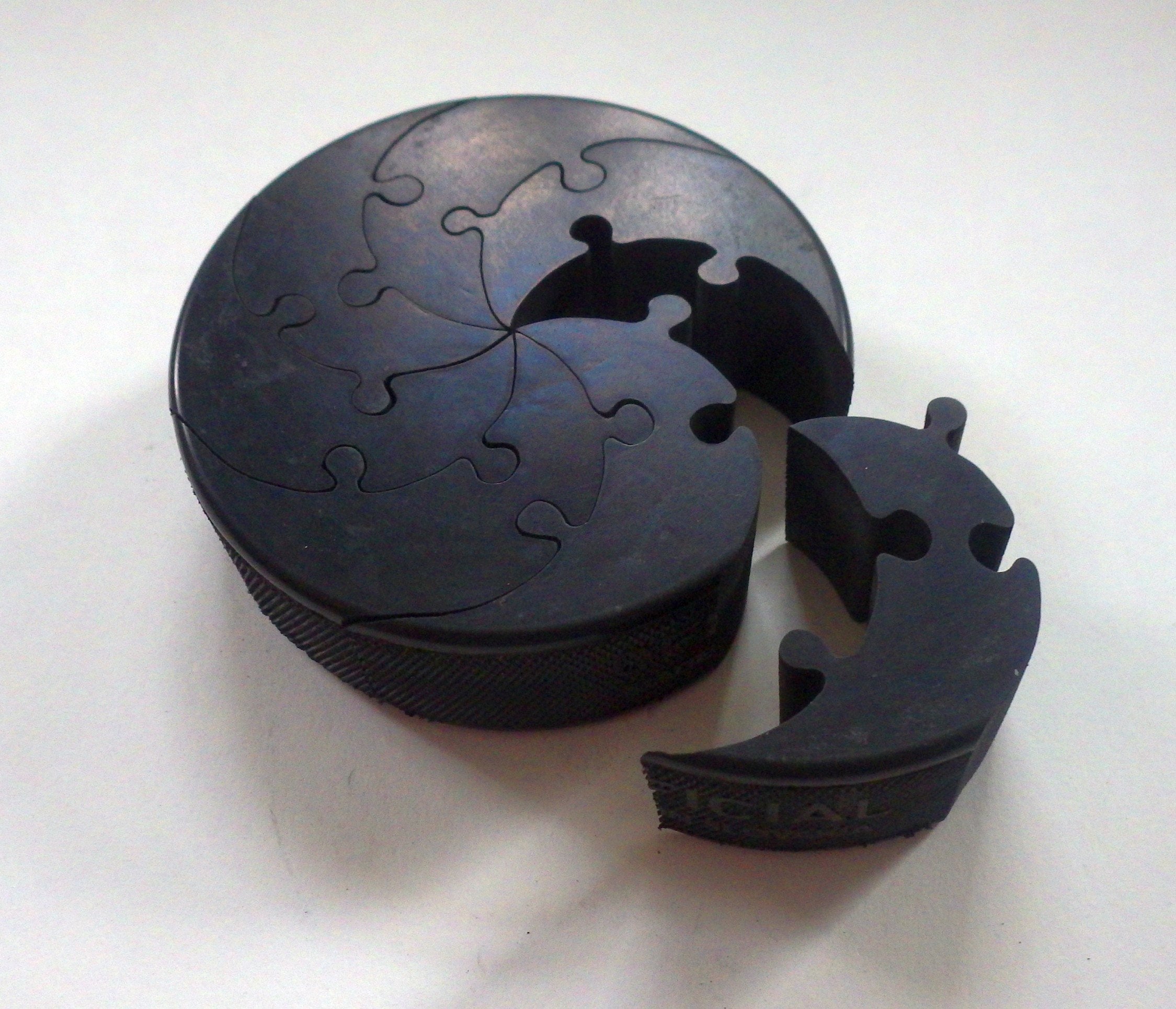 Hockey Puck Hand Cut Jigsaw Puzzle - Etsy Canada
