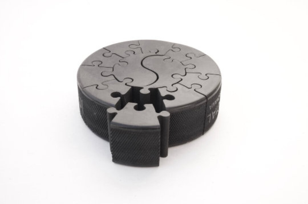 Hockey Puck Jigsaw Puzzle - Etsy