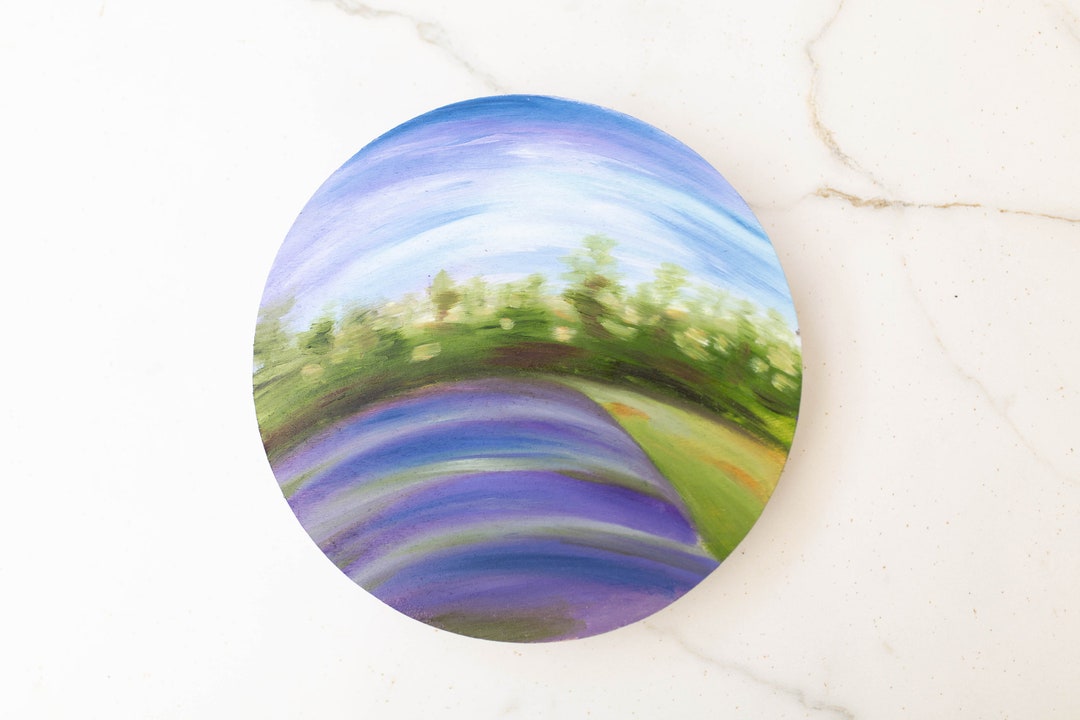 Lavender Farm - Going by - Landscape View From the Car - PNW Painting ...