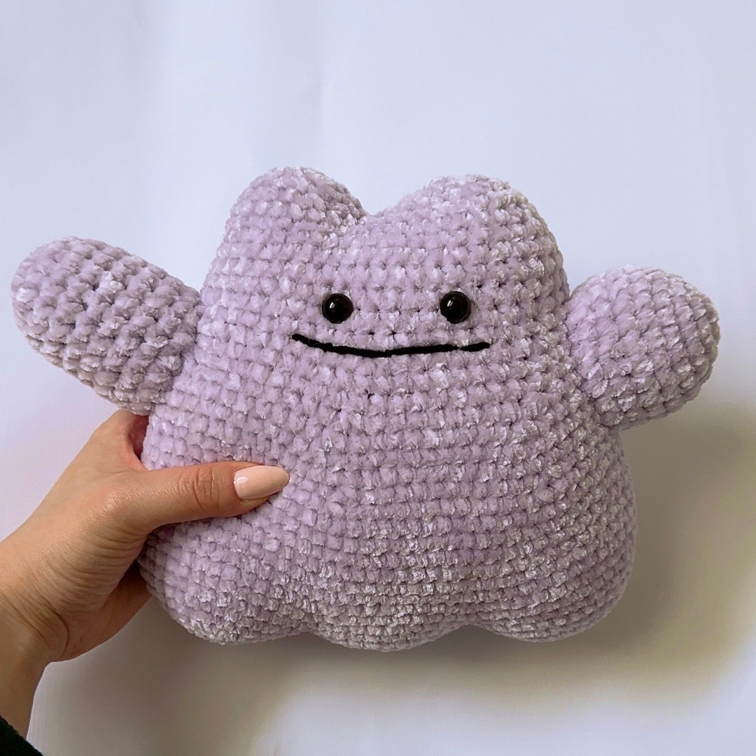 Made to Order, Crochet Ditto Pokémon, Amigurumi Pokémon, Ditto Plush ...