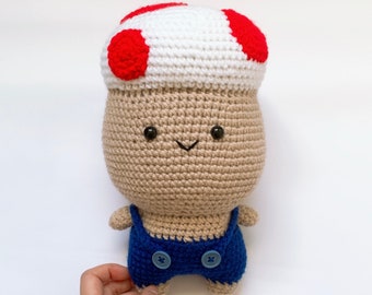 Crochet Plushy Mushroom Man - Etsy