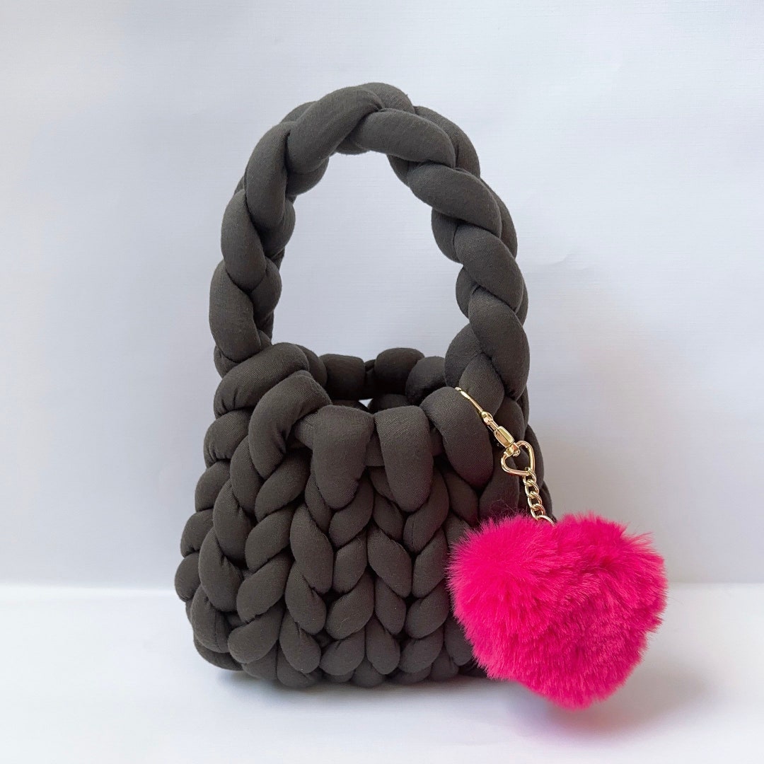 Handmade Crochet Mini Purse – Chunky Yarn Shoulder Bag, Fashion ...