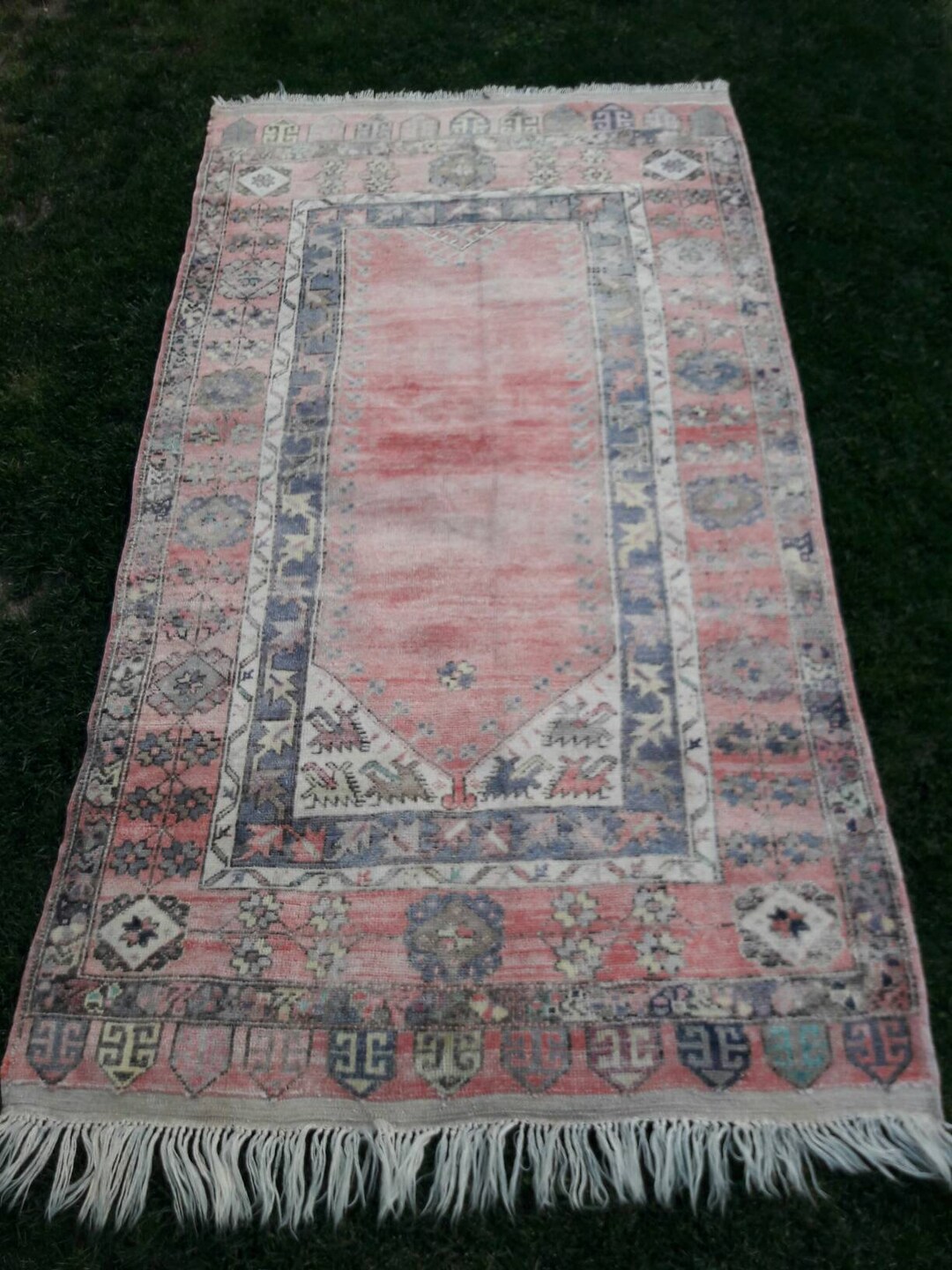 3'9x6'9/ Area Rugs/ Vintage Area Rug/ Oushak Area Rug/ - Etsy