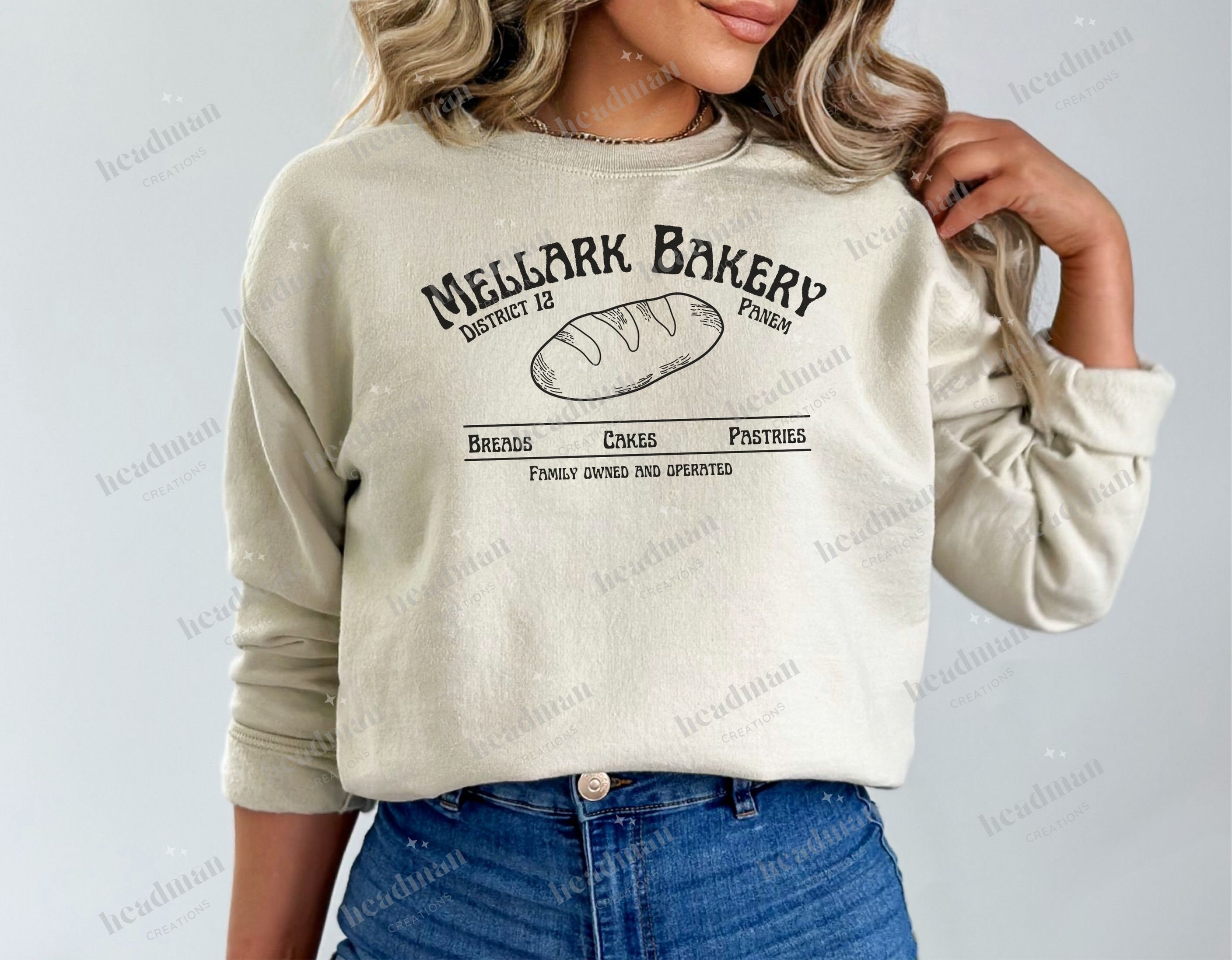 Mellark Bakery, District 12, Panem, the Hunger Games Sweatshirt, Peeta ...