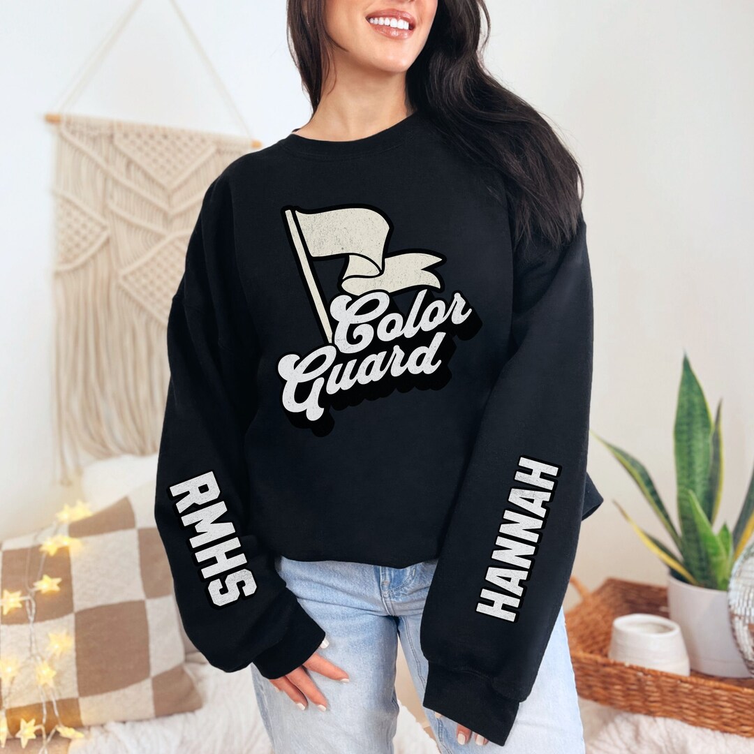 CUSTOM Name Color Guard High School Team Group Sweatshirt - Winter ...