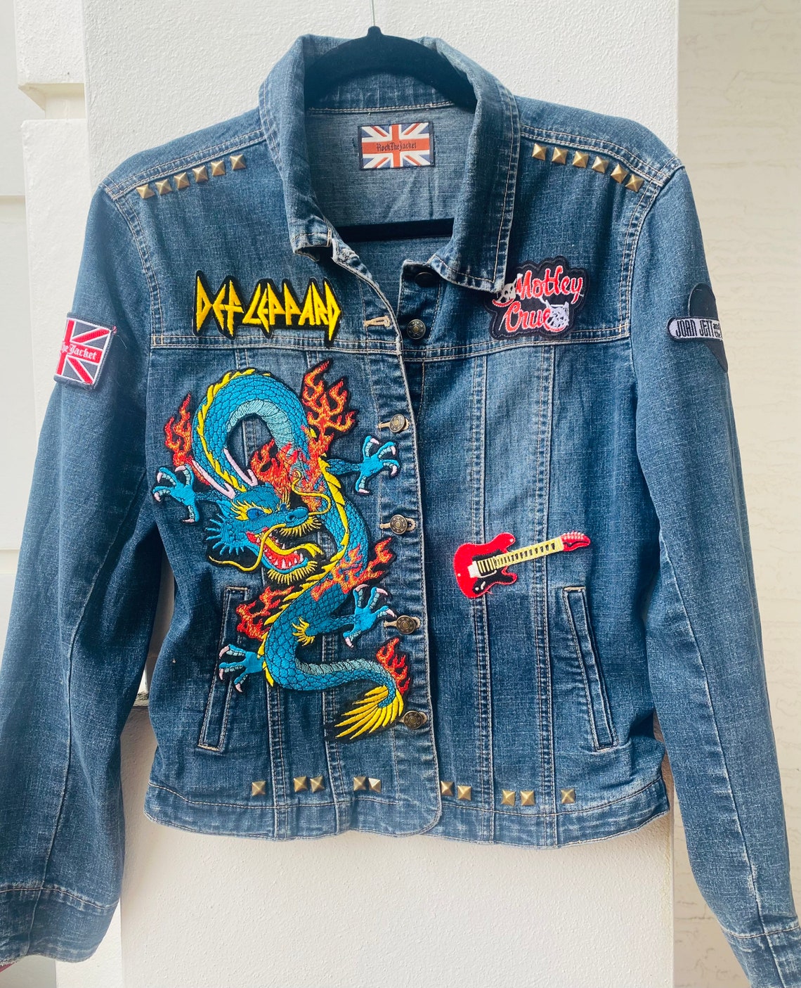 Sold***rockthejacket “stadium Tour” Bands Rock N Roll Jacket Ladies ...