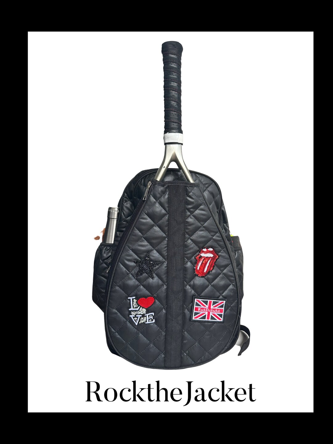 Rockthejacket Tennis Backpack Bag Racket Holds Pickleball Rackets in ...