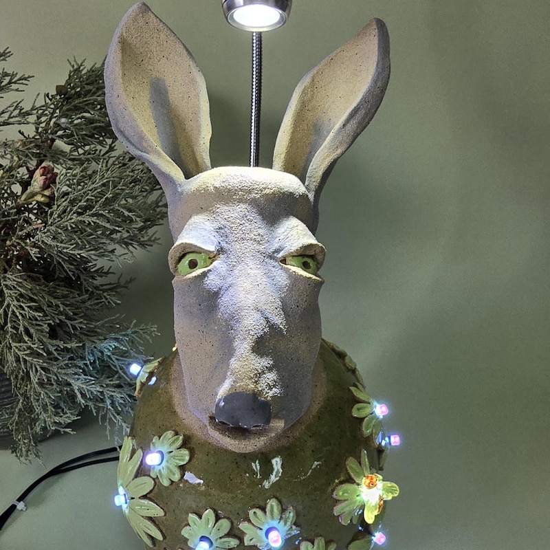 Rabbit Lamp - Etsy