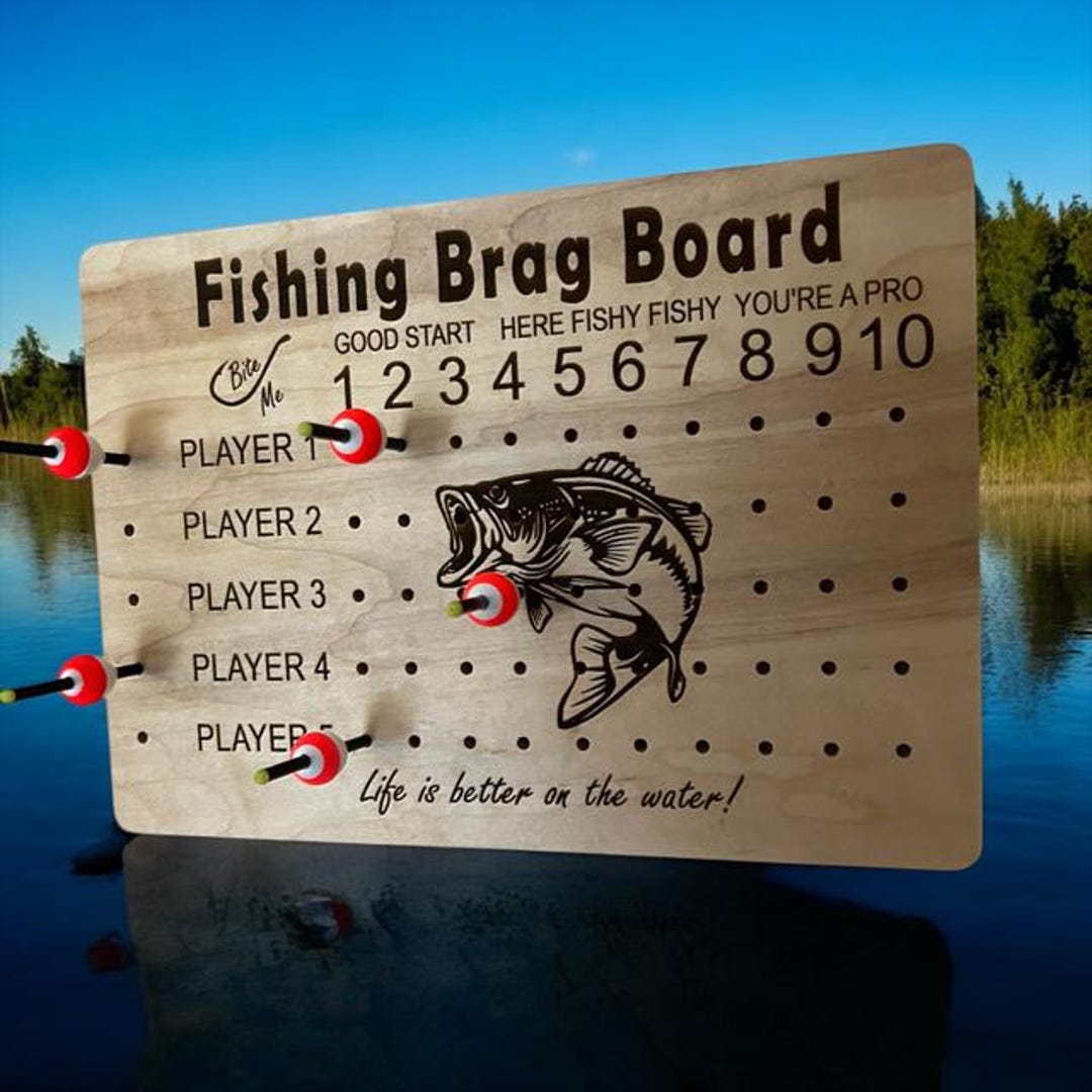 Fishing Brag Board Laser Engraved - New Look! - Etsy