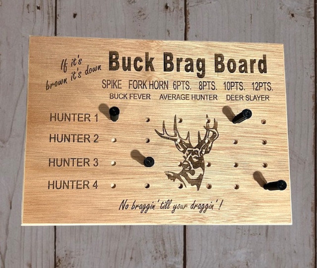 Buck Brag Board Laser Engraved - Etsy