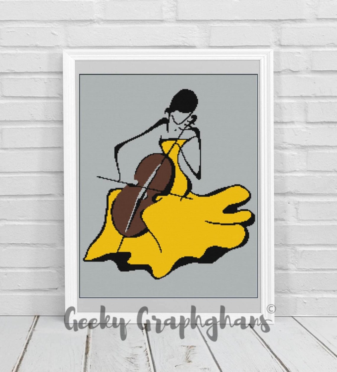 Cello Lady Crochet Graphghan Pattern - Etsy