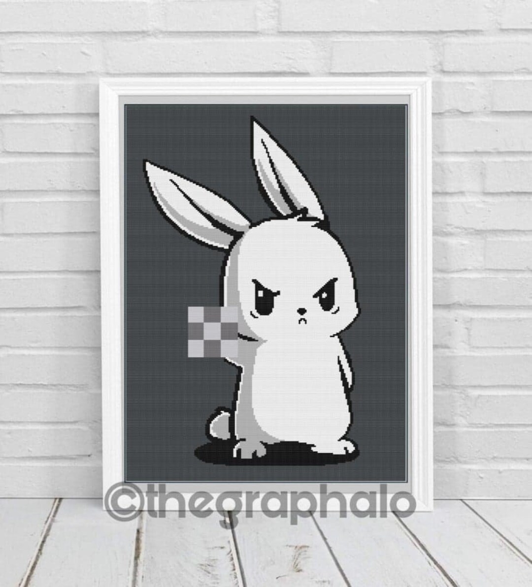 Bad Bunny: Angry Bunny Crochet Graphghan Pattern - Etsy