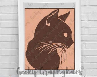 Cat Ying Yang Graphghan Pattern Blanket Single Crochet Graph WITH ...