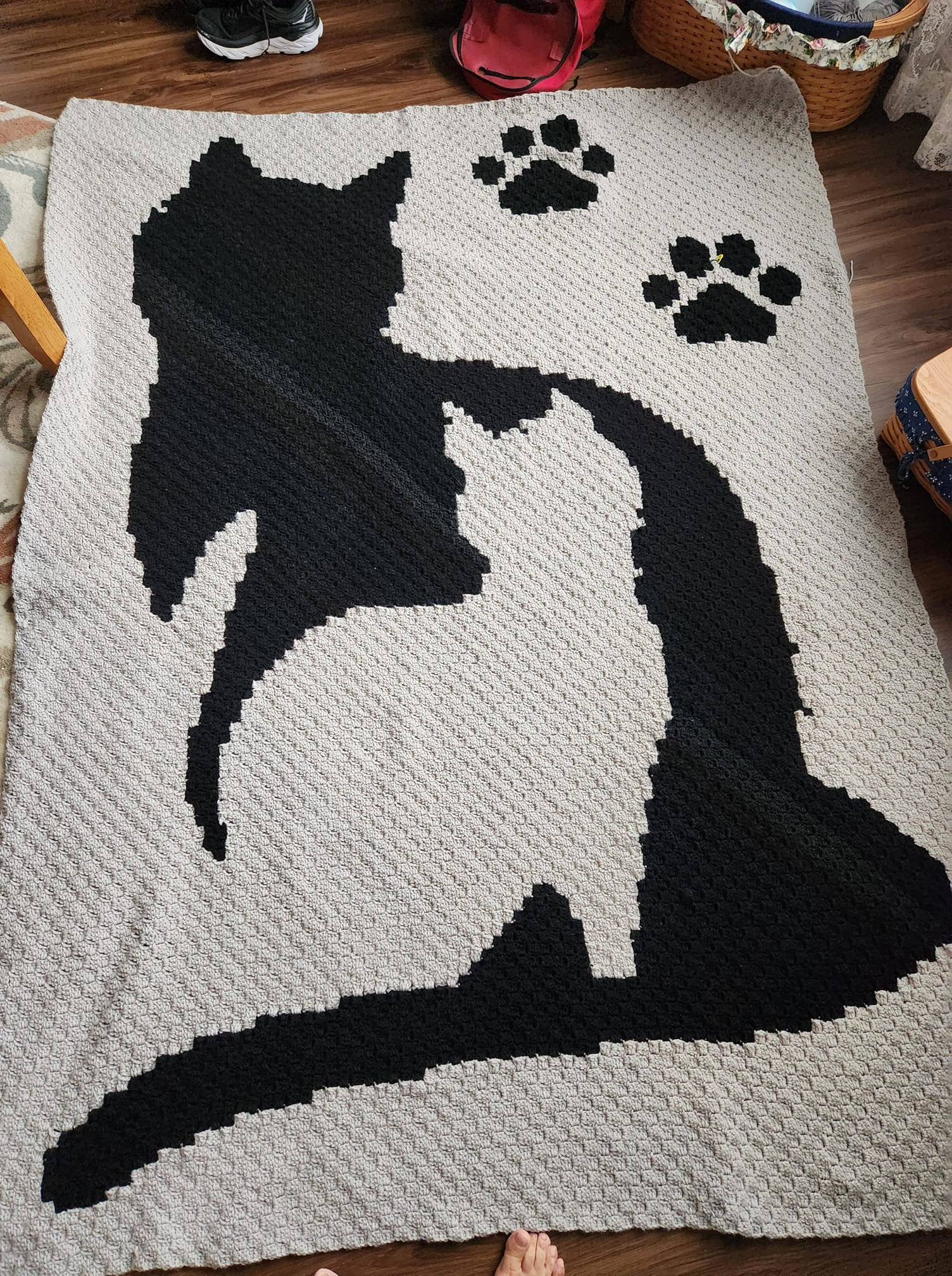 Mini C2C Love Cats Crochet Graphghan Pattern - Etsy