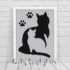 Mini C2C Love Cats Crochet Graphghan Pattern - Etsy