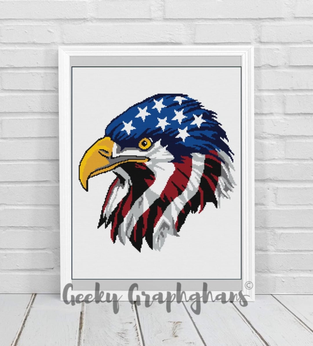 Patriot Eagle Crochet Graphghan Pattern - Etsy