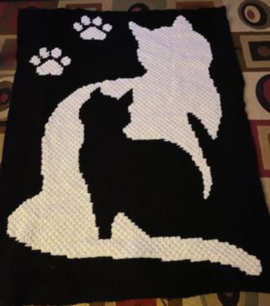 Mini C2C Love Cats Crochet Graphghan Pattern - Etsy