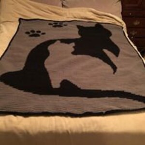 Mini C2C Love Cats Crochet Graphghan Pattern - Etsy