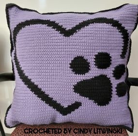 Heart Paw Crochet Graphghan Pattern - Etsy