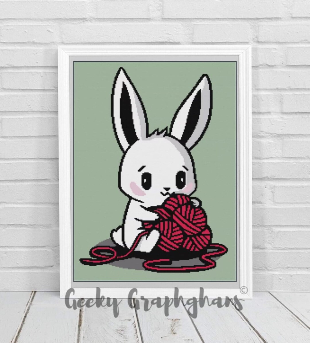 Yarn Bunny Crochet Graphghan Pattern - Etsy