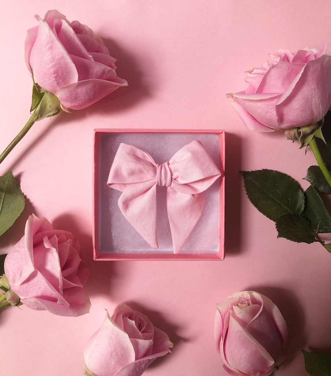 Classic Blush Pink Hair Bow for Girls, Handmade Pink Hair Bow Clip ...