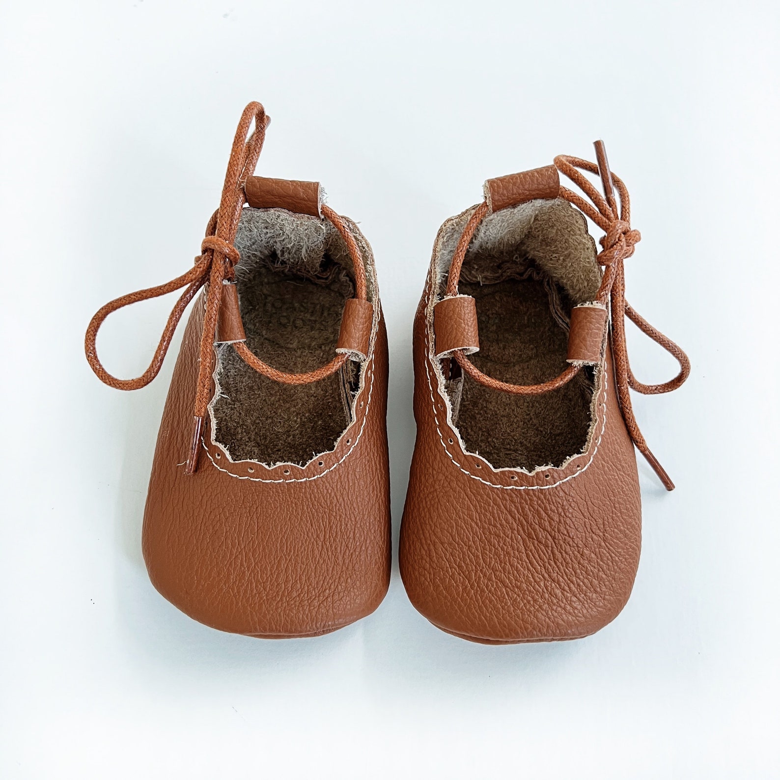 MARY-JANES| Brown/tan Baby Shoes| Soft Sole Baby Shoes| Barefoot Baby ...