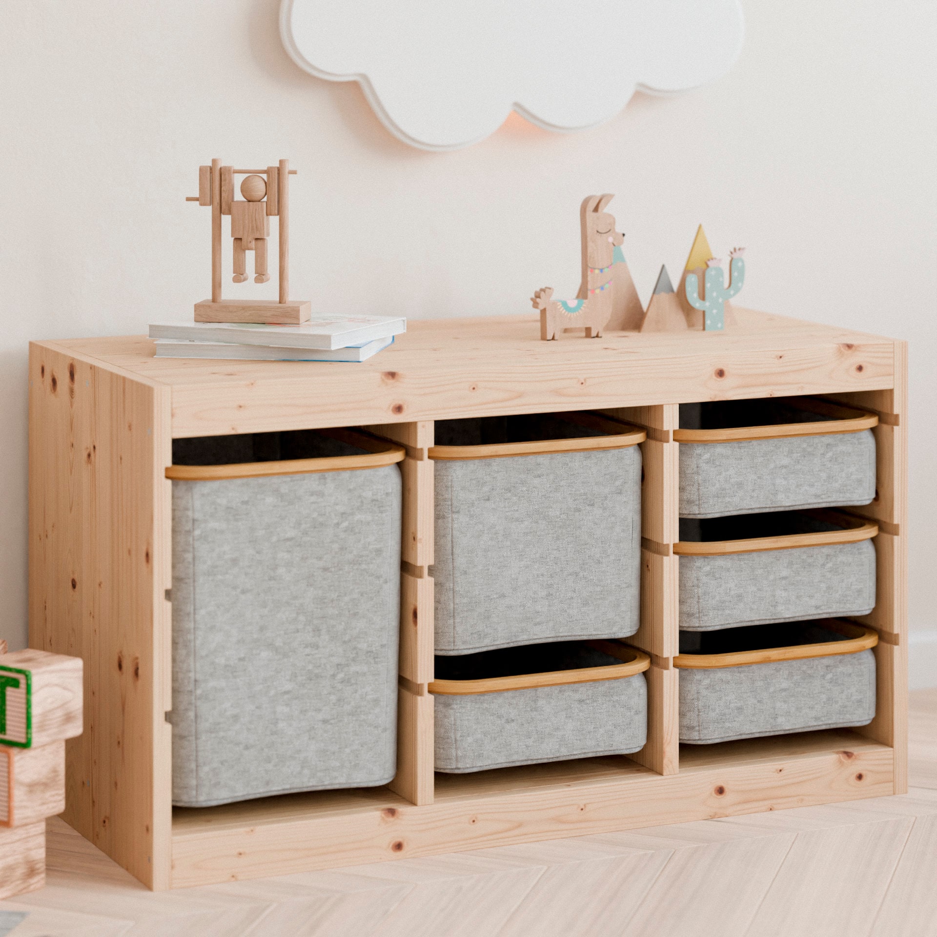 Ikea toy box wooden store