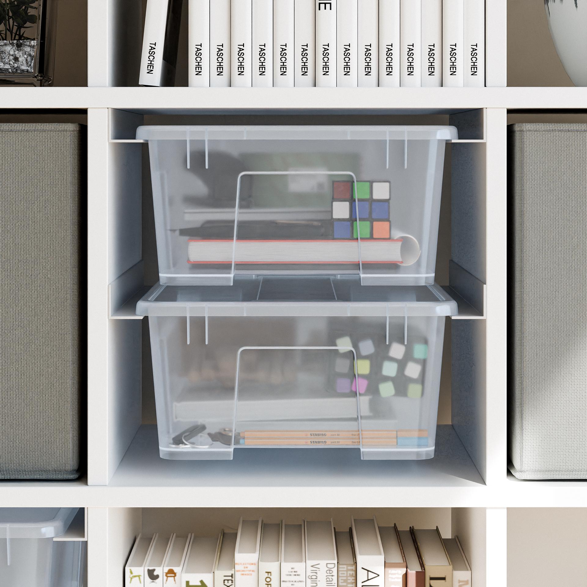 Ikea Kallax Rail Insert for Samla Boxes Holder for Transparent Storage Boxes Also Suitable for Expedit Shelf Etsy